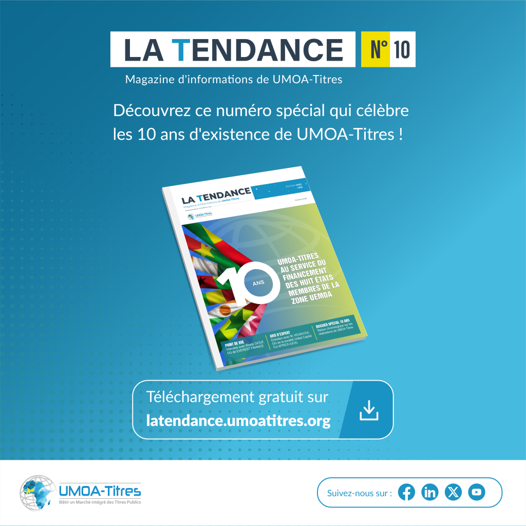 Calendrier des émissions trimestrielles - UMOA-Titres