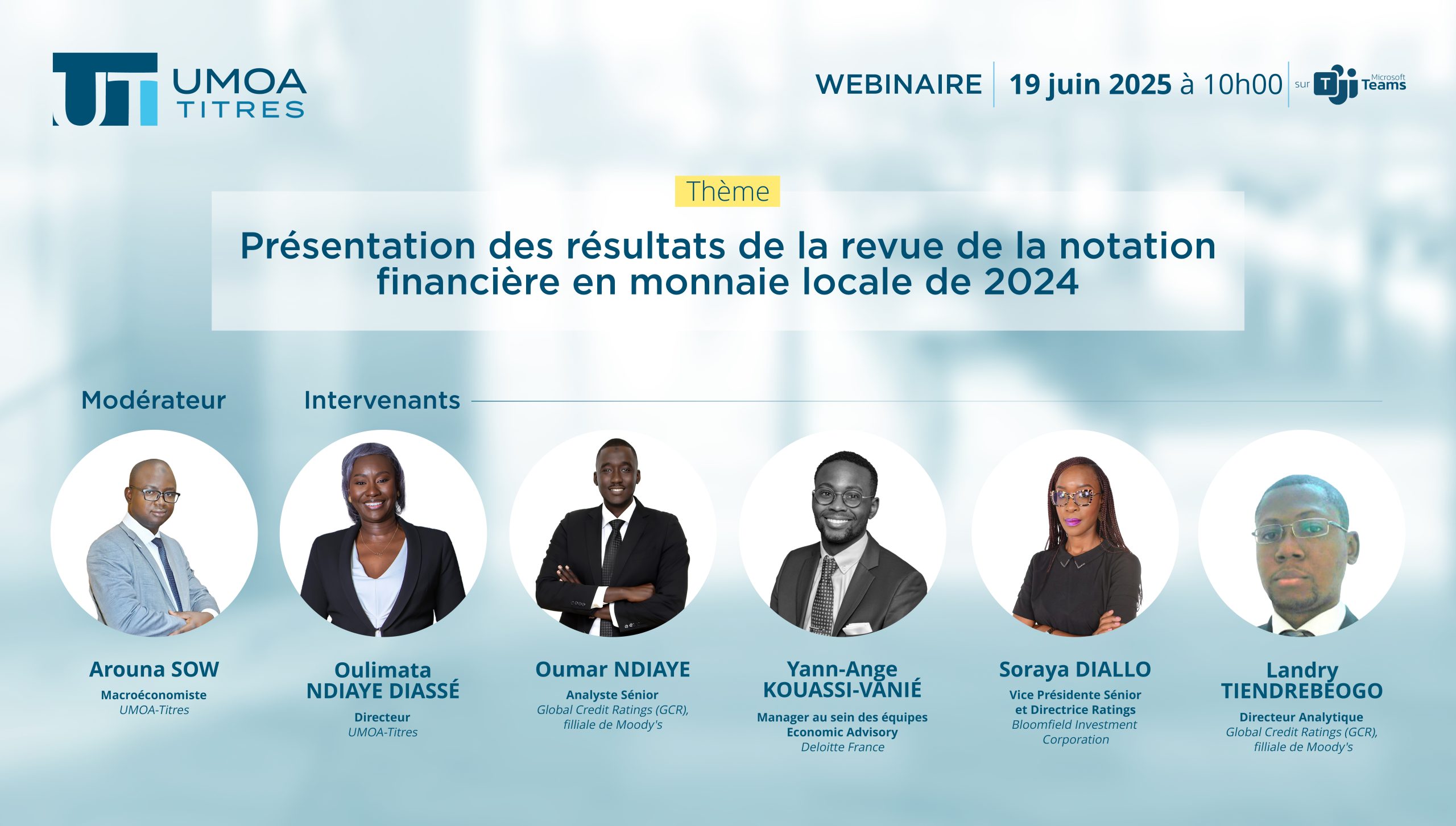 Webinaire UT | Comprendre la notation financière dans l’espace UMOA ...